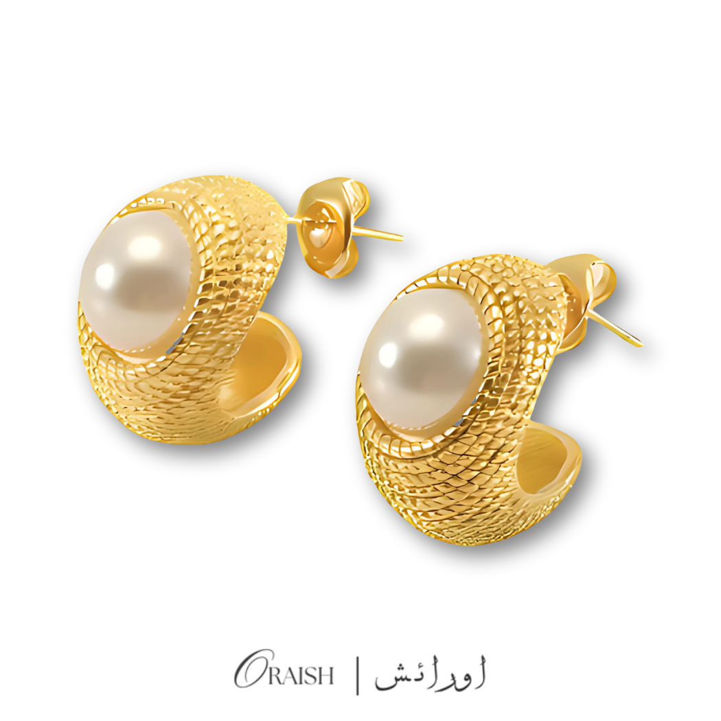 French Chunky C- Shaped Studs – Oraish Store
