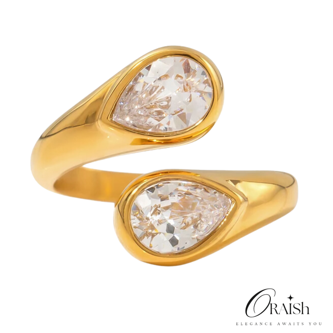 Teardrop open Ring – Oraish Store