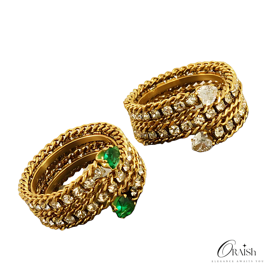 Full Diamond Multi-Layer Ring – Oraish Store